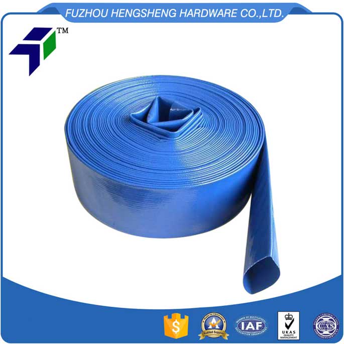 Pvc layflat hose blue color - Fuzhou Hengsheng Hardware Co.,Ltd.