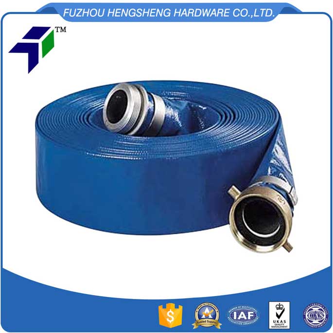Pvc layflat hose blue color - Fuzhou Hengsheng Hardware Co.,Ltd.